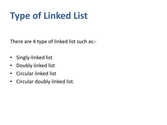 Linked list using Dynamic Memory Allocation | PPT | Free Download