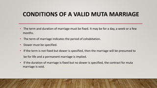 muta marriage | PPTX