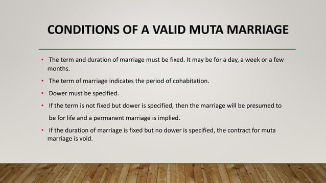 muta marriage | PPTX | Marriage and Civil Unions | Family and Relationships