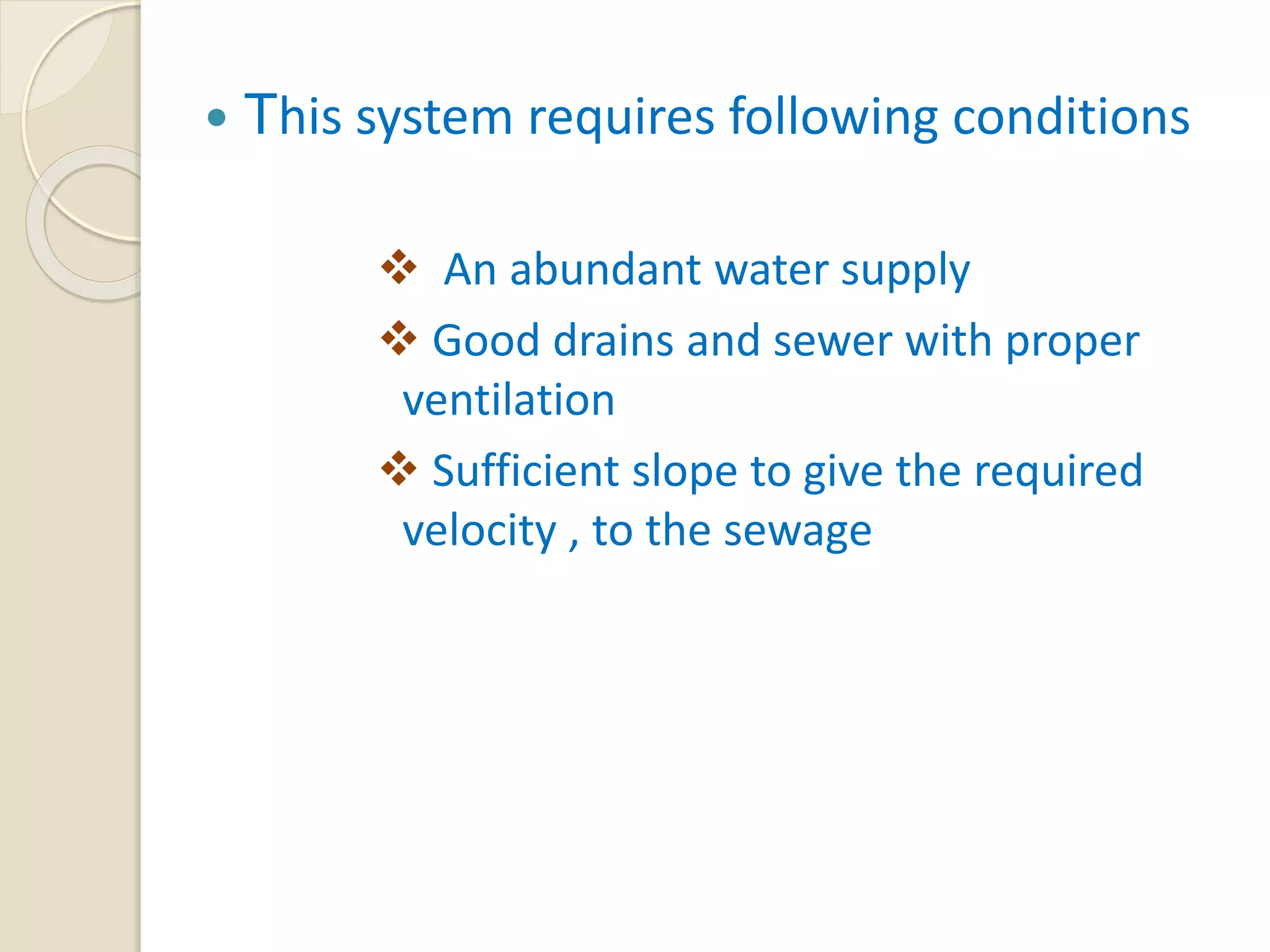 water carriage and sewage system | PPTX