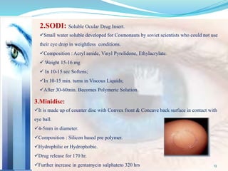 ADVANCED APPROACHES OF OCULAR DRUG DELIVERY SYSTEM | PPTX