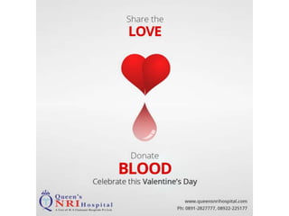 Share Love By Donating Blood on this Valentine's Day. | PPT