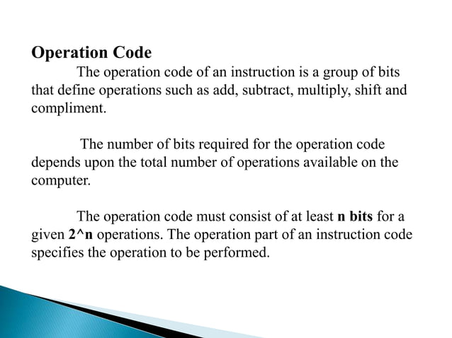 Instruction codes | PPTX