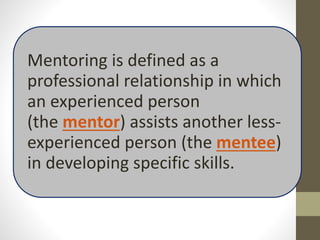 Mentoring - the way it works | PPTX