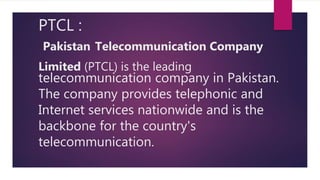 CSR ON PTCL PAKISTAN | PPT