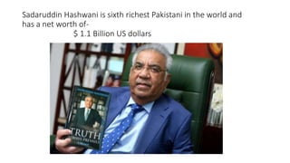 Life of Saddaruddin Hashwani | PPT
