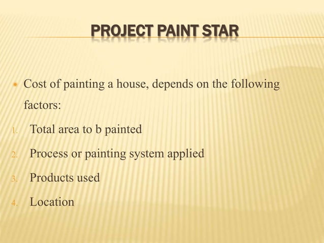 Presentation Project Paint Star | PPT