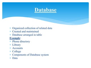 data and information | PPT