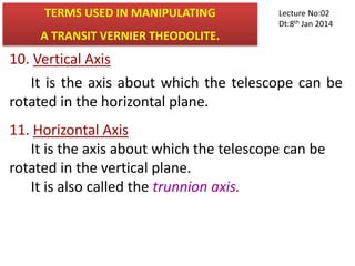 Surveying and Leveling | PPT