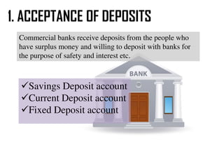 Functions of commercial Bank | PDF