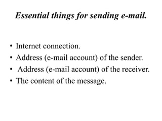 creation of personal e-mail id | PPTX