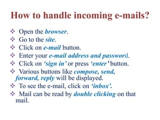 creation of personal e-mail id | PPTX
