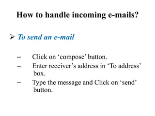 creation of personal e-mail id | PPTX