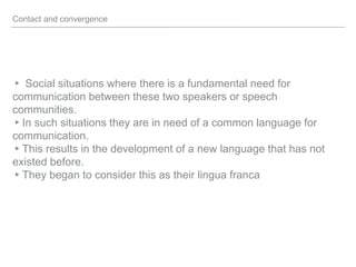 Contact and Convergence | PPT
