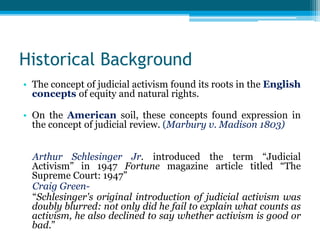 Judicial Activism vis-a-vis Environment in India | PPTX