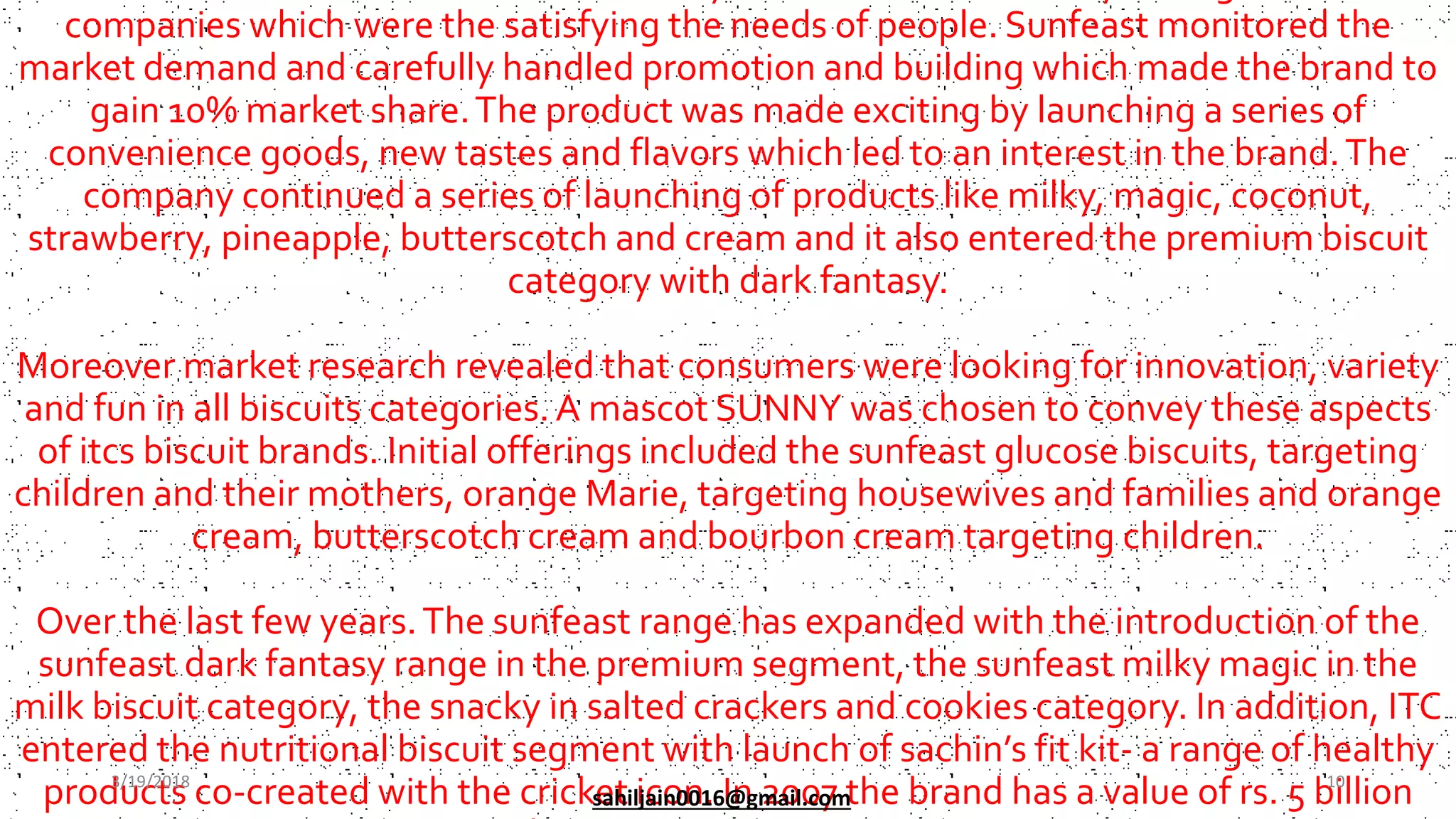 ITC marketing strategy for Sunfeast | PPTX