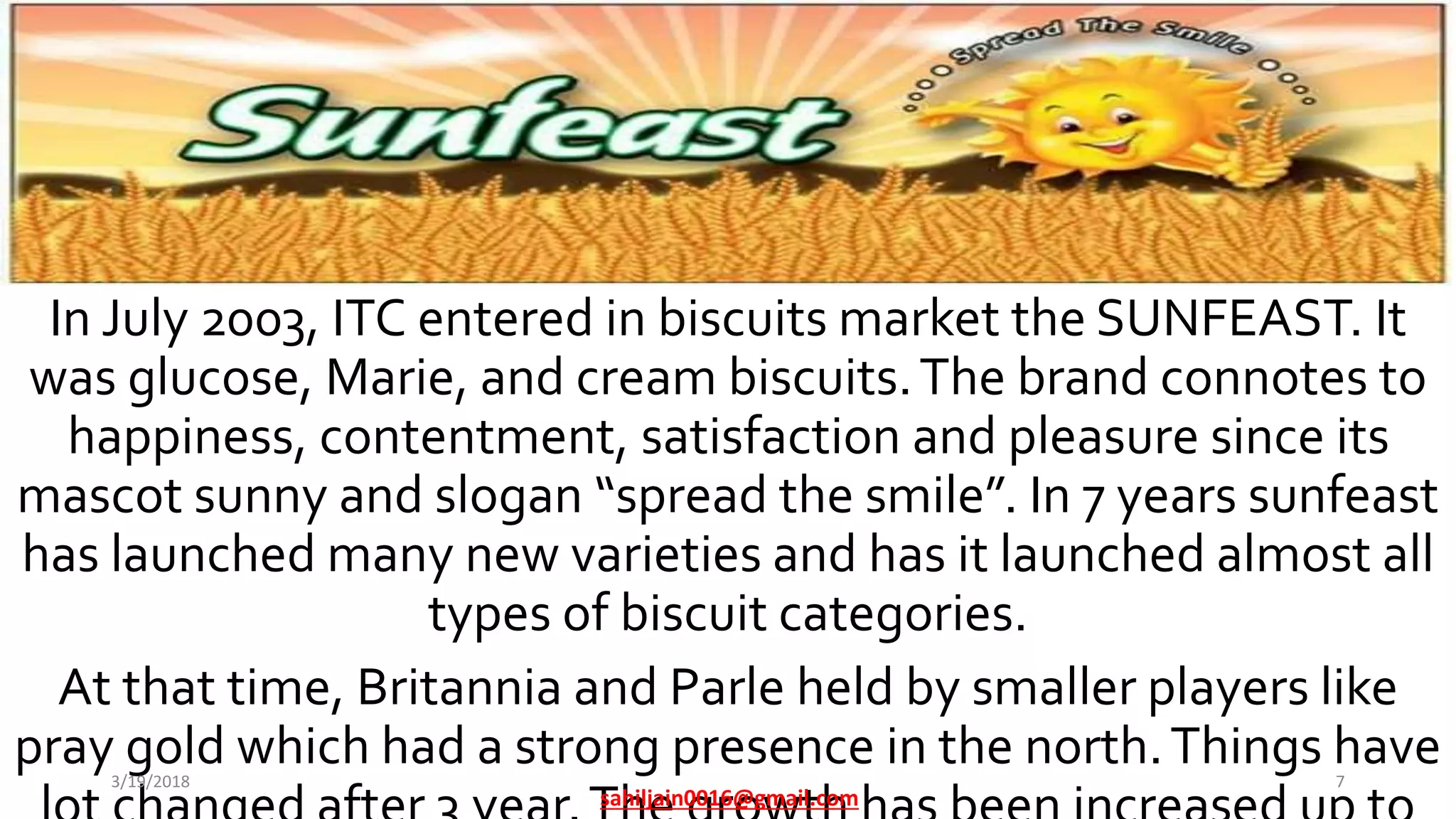ITC marketing strategy for Sunfeast | PPTX