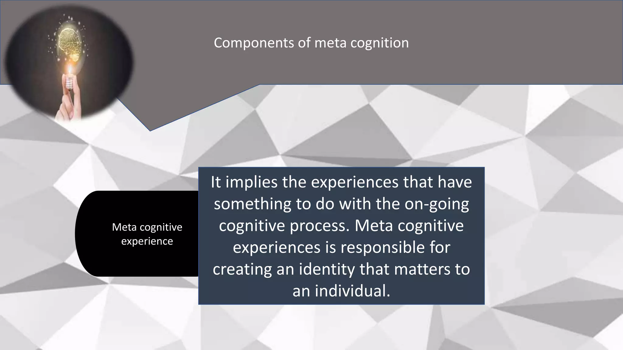 Meta cognition | PPTX