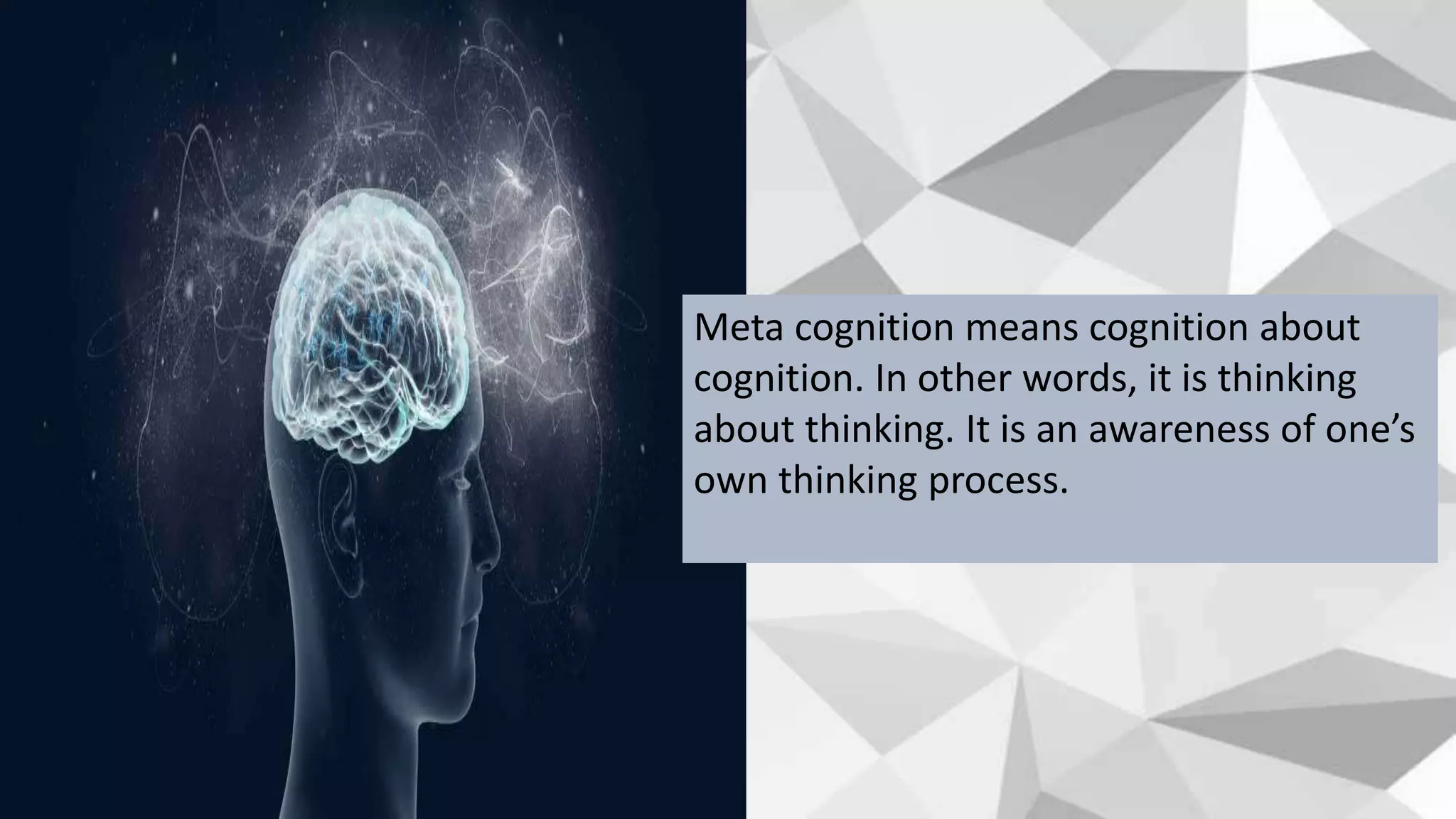 Meta cognition | PPTX