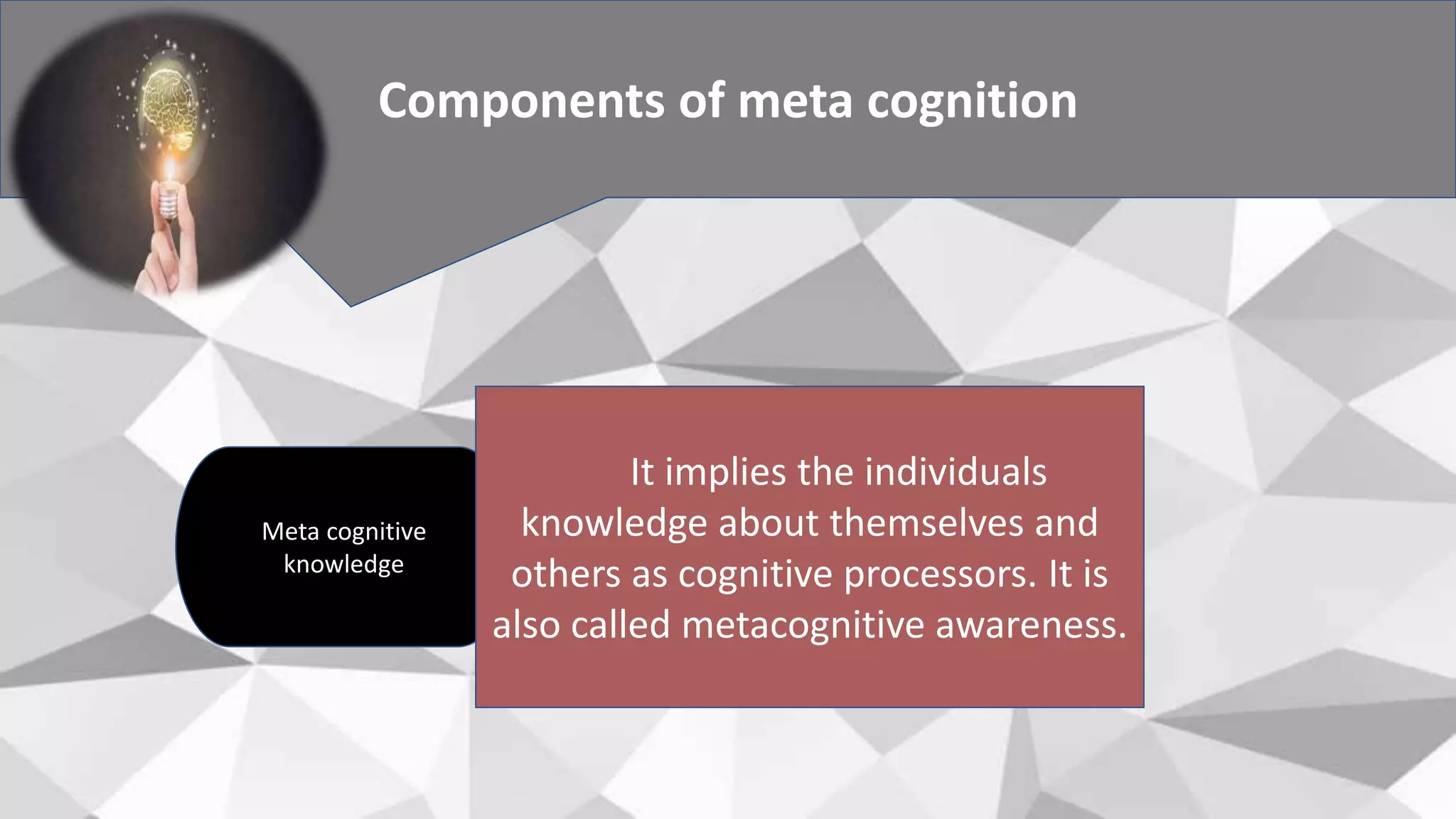 Meta cognition | PPTX