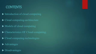 Intoduction of cloud computing | PPT