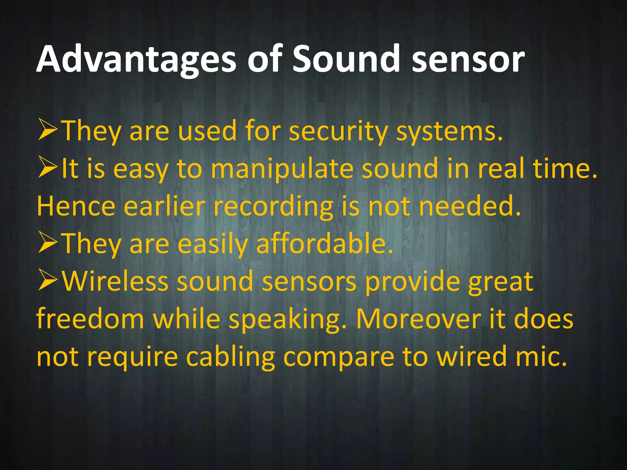 sound sensor | PPTX