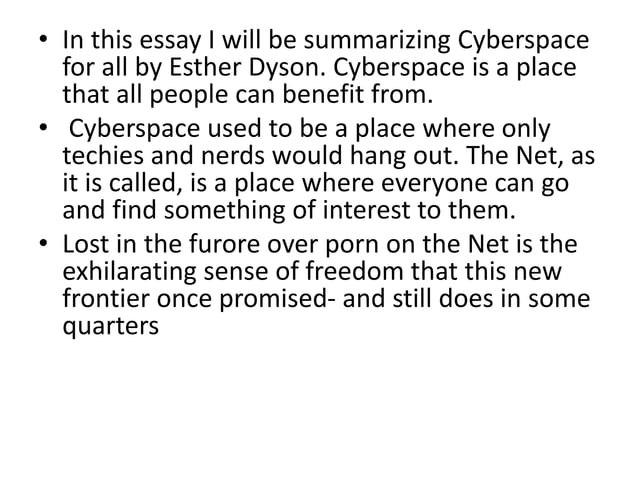 cyberspace | PPT | Free Download