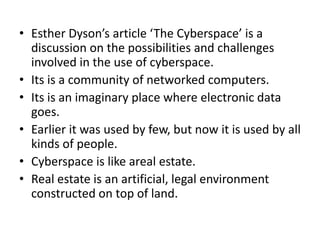 cyberspace | PPTX