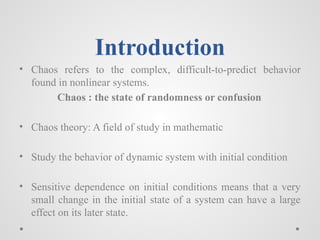 chaos based cryptography - cryptographic | PPTX