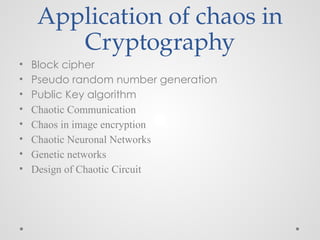 chaos based cryptography - cryptographic | PPTX