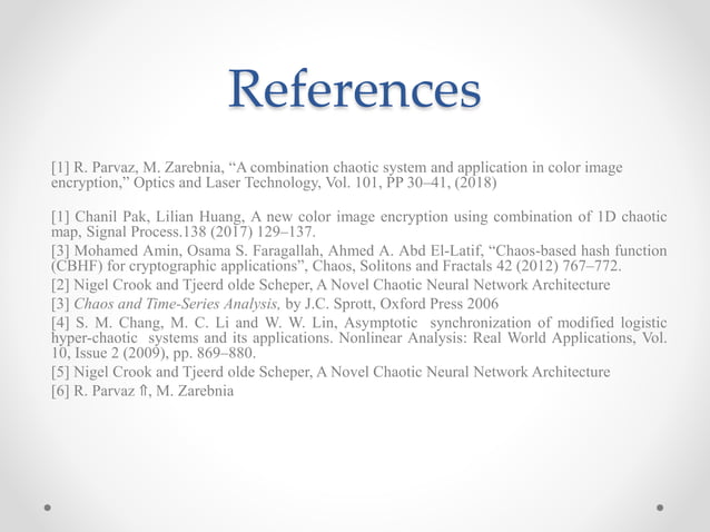 Seminar on Chaos Based Cryptography | PPTX | Physics | Science