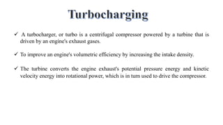 Supercharging and Turbocharging | PPTX
