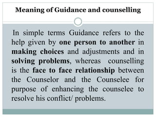 Guidance and Counseling | PPTX