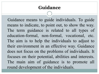 Guidance and Counseling | PPTX
