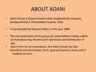 Adani group strategies | PPTX