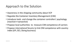 Container Interchange: the 6 R Model Approach | PPT