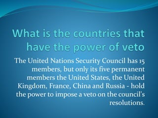 WHAT IS VETO | PPT