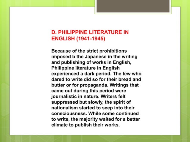 Japanese Period of Philippine Literature | PPTX | Poetry | Books and ...