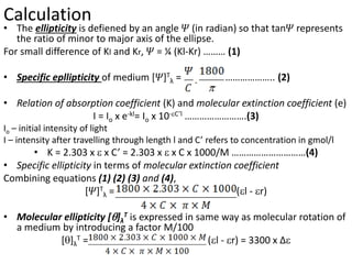 Molecular dissymmetry and chiroptical properties | PPTX