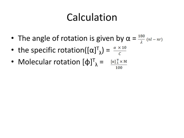 Molecular dissymmetry and chiroptical properties | PPT