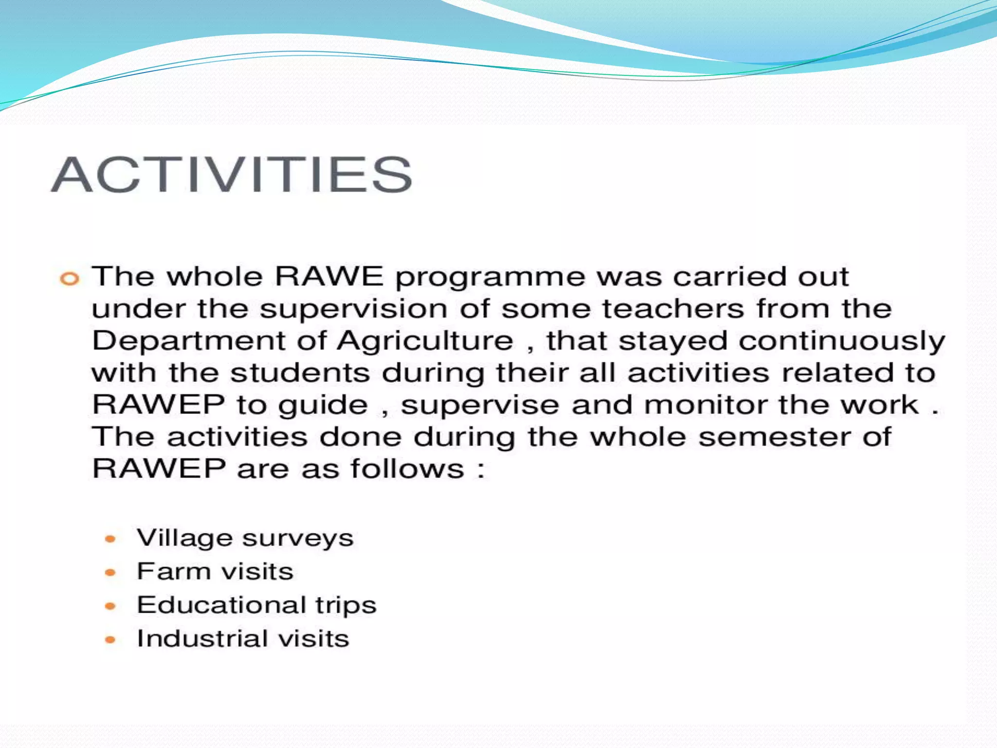 report on rawe | PPTX