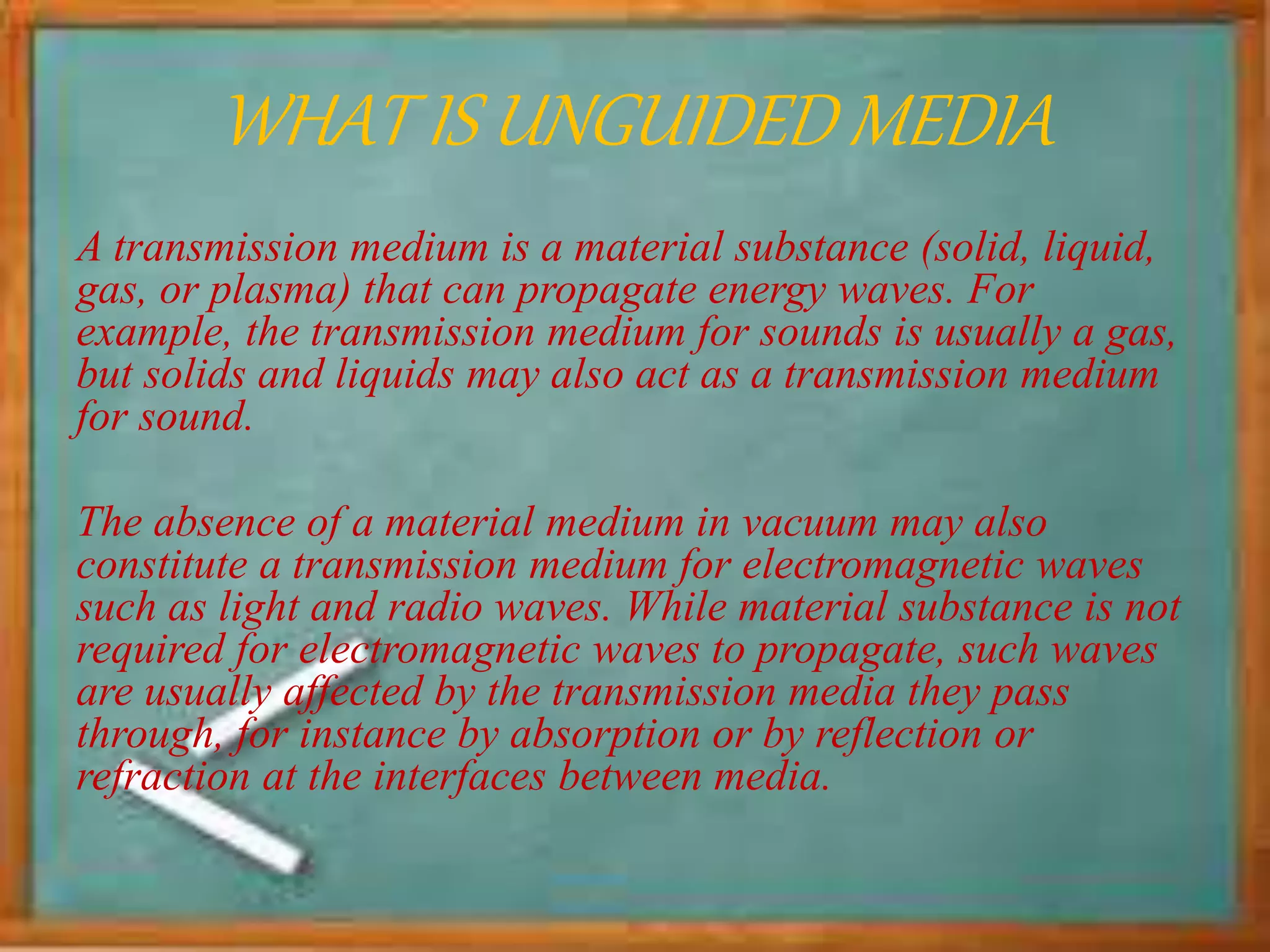 guided and unguided media | PPTX