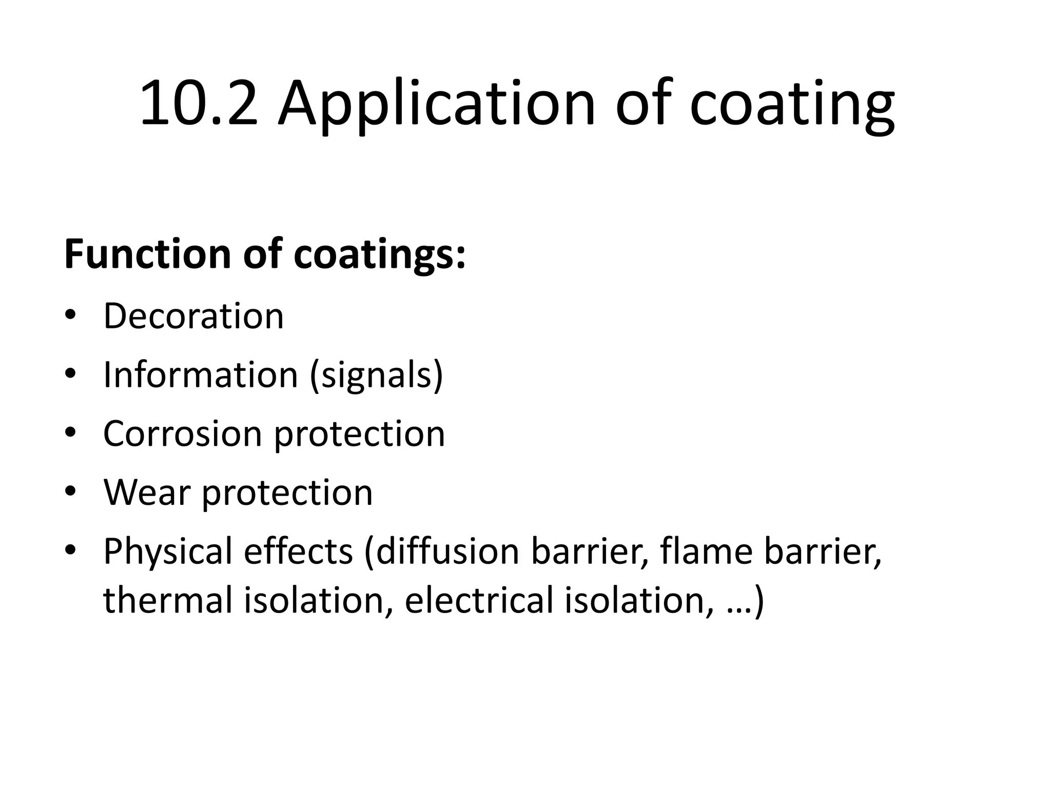 Application of coating | PPTX