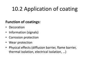 Application of coating | PPTX