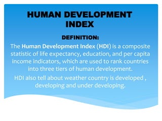 Human Development Index | PPTX