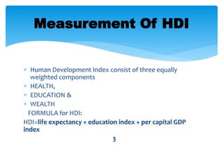 Human Development Index | PPTX