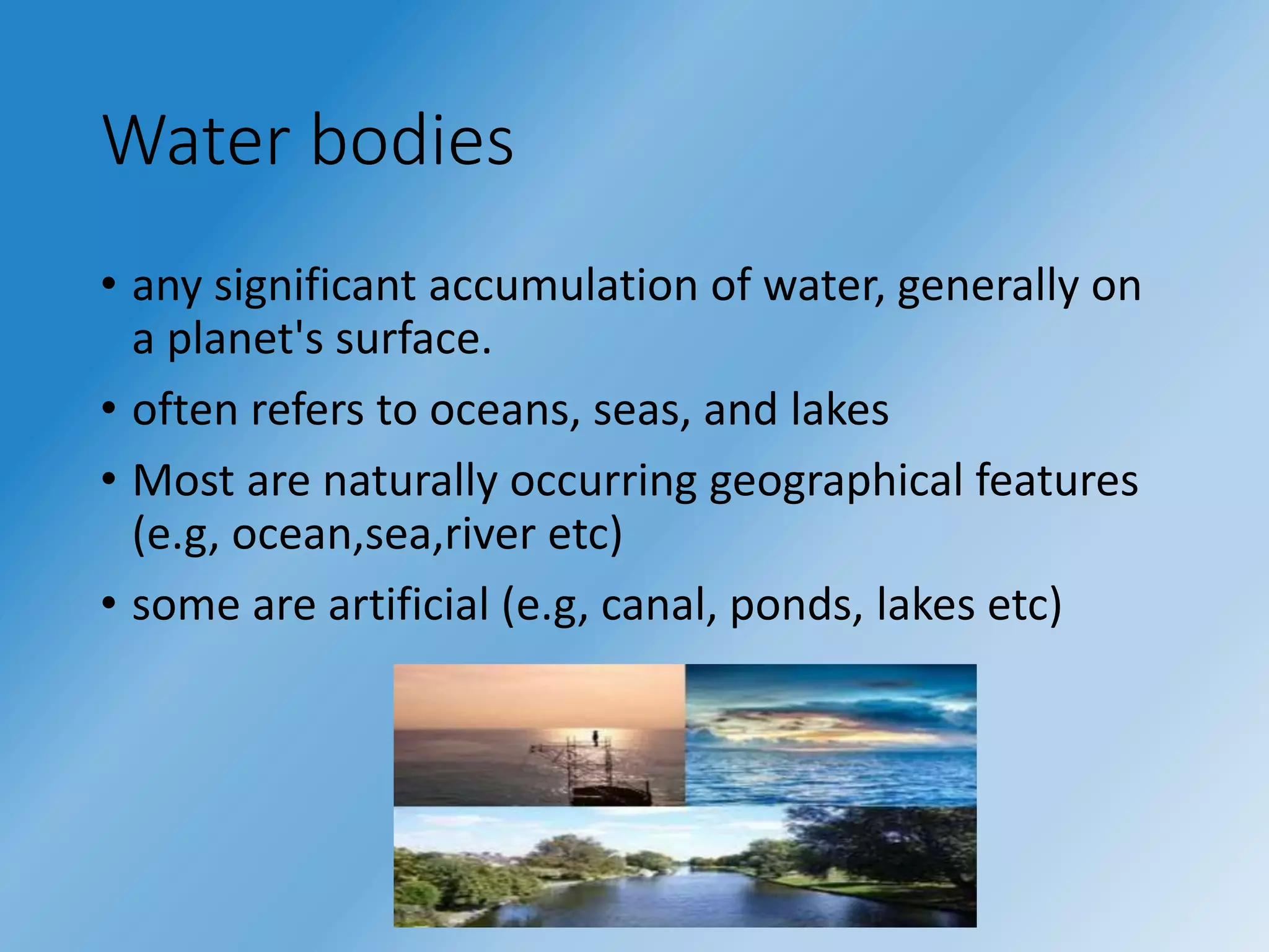 oceanography: waterland, oceans and water, composition of ocean water | PPTX