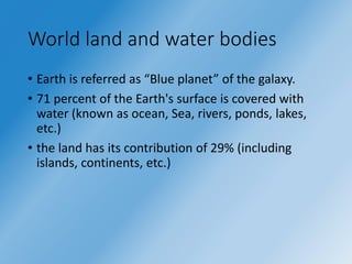 oceanography: waterland, oceans and water, composition of ocean water | PPT