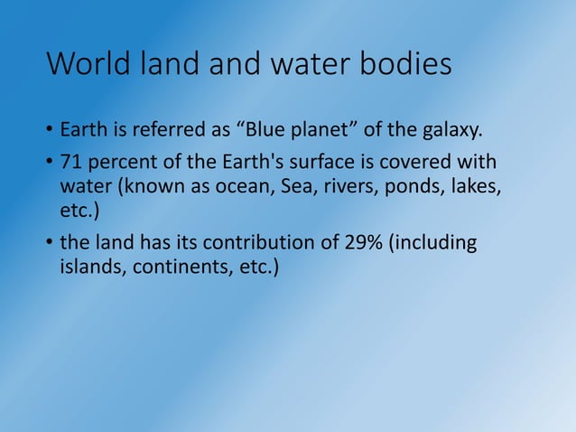 oceanography: waterland, oceans and water, composition of ocean water | PPT