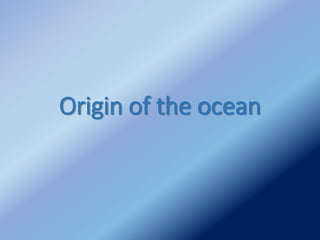 oceanography: waterland, oceans and water, composition of ocean water | PPT